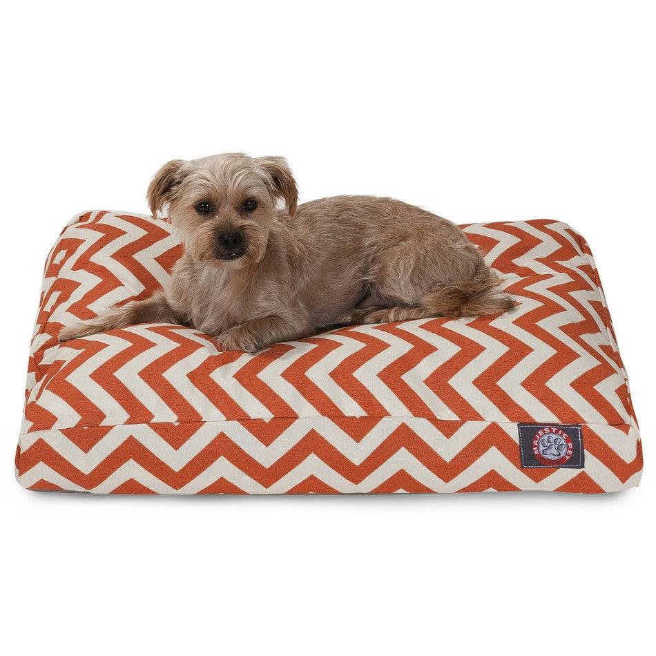 Chevron Rectangle Dog Bed – Majestic Pet